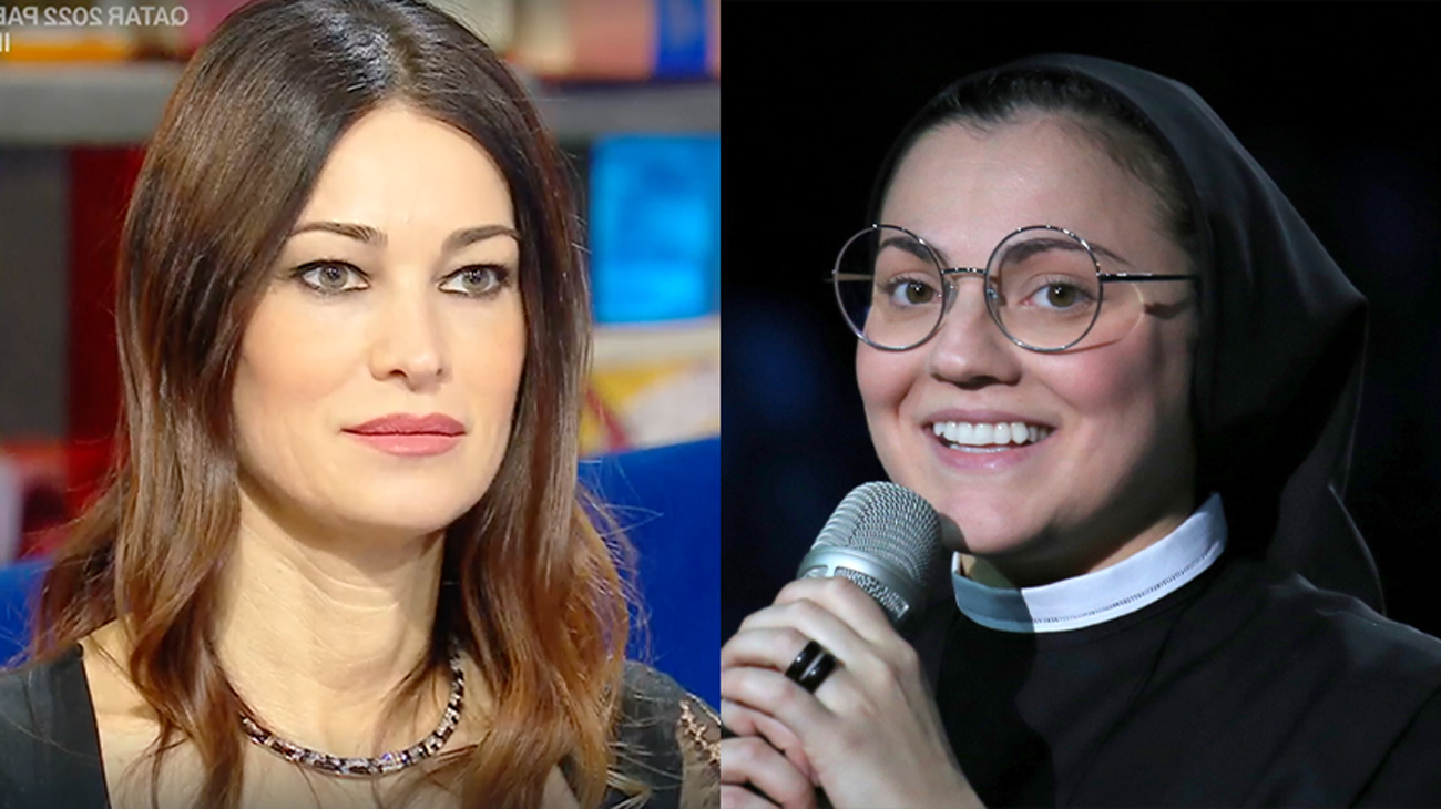 Manuela Arcuri su Suor Cristina: "Non me l'aspettavo proprio, anche se era molto estrosa con ...